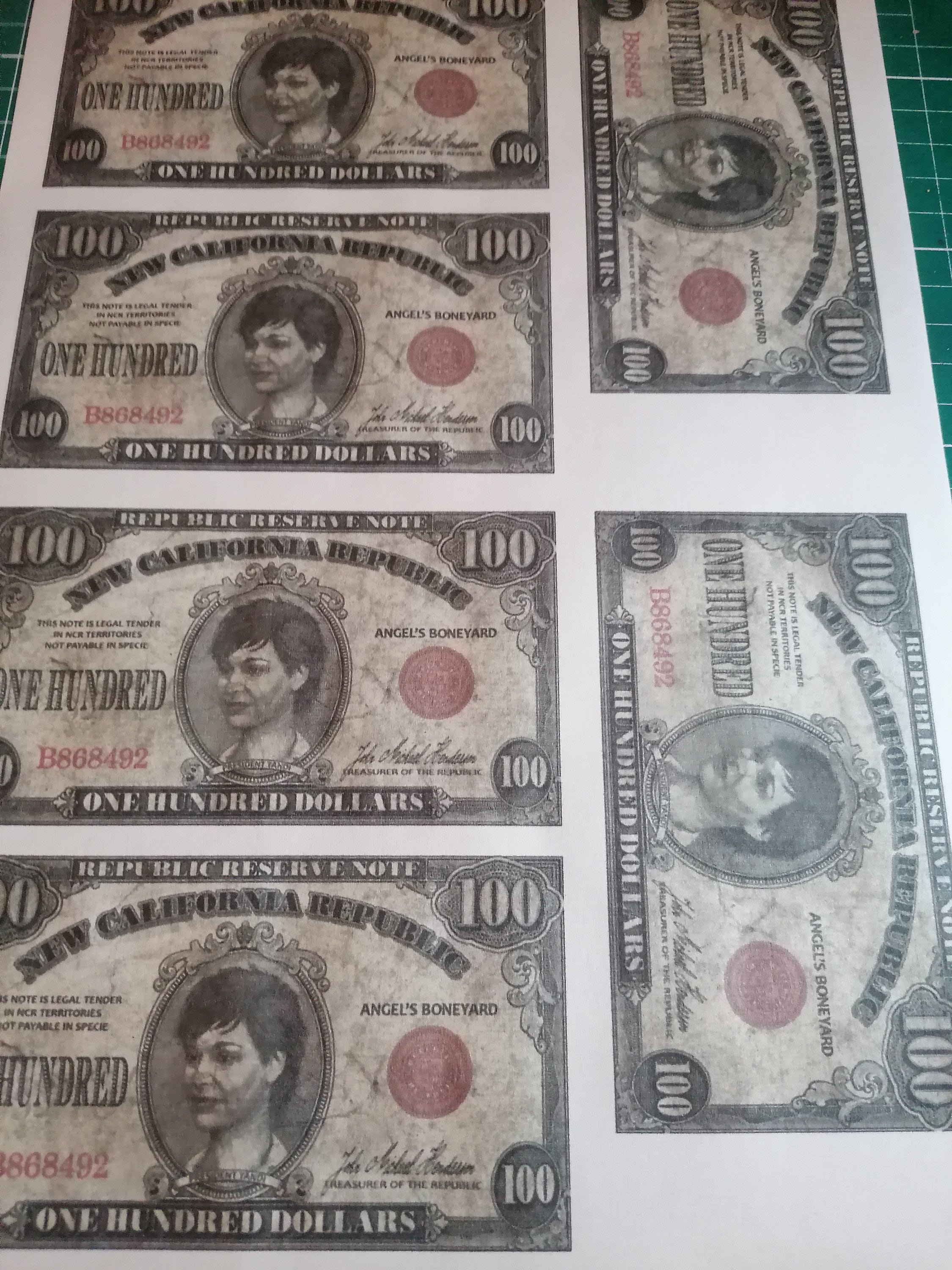 Fallout New Vegas NCR Printable Dollar Bills - Etsy
