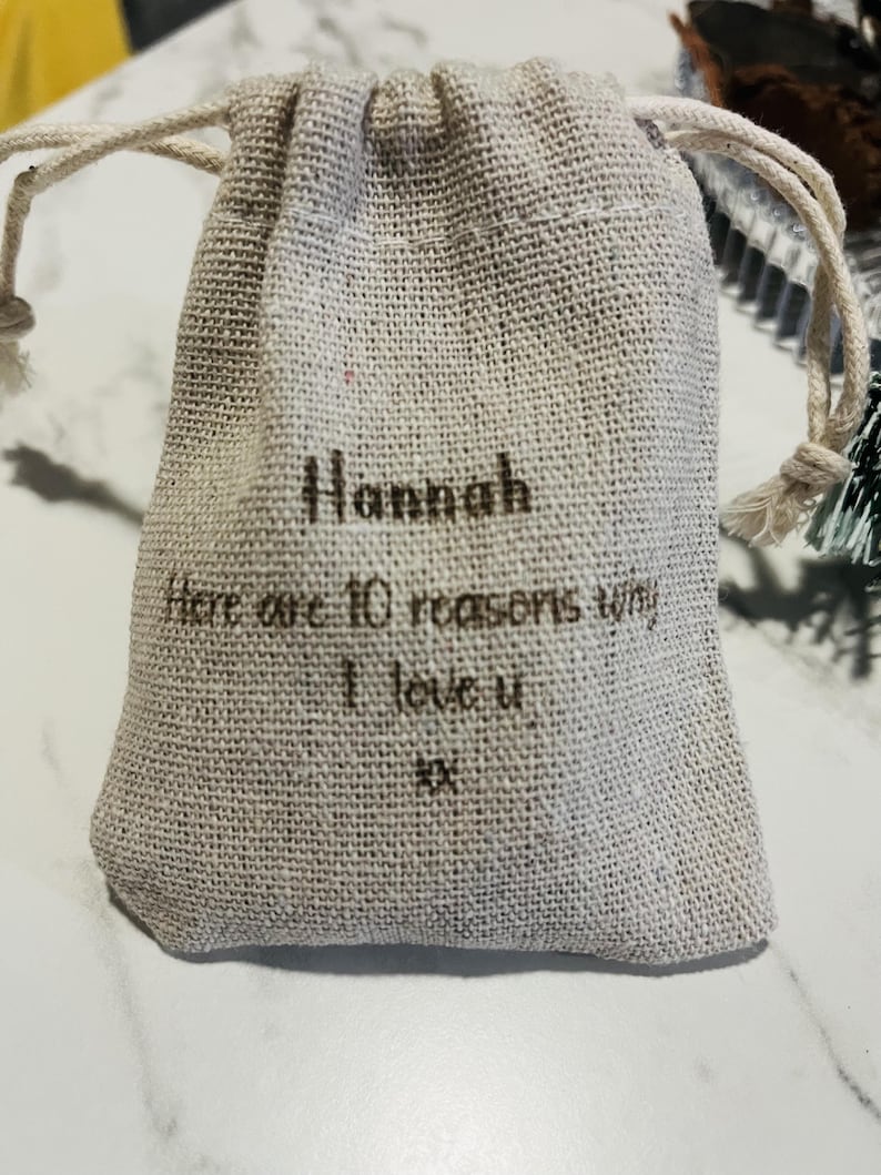 Reasons Why I Love You Personalised Bag - Romantic Gift for Someone ...