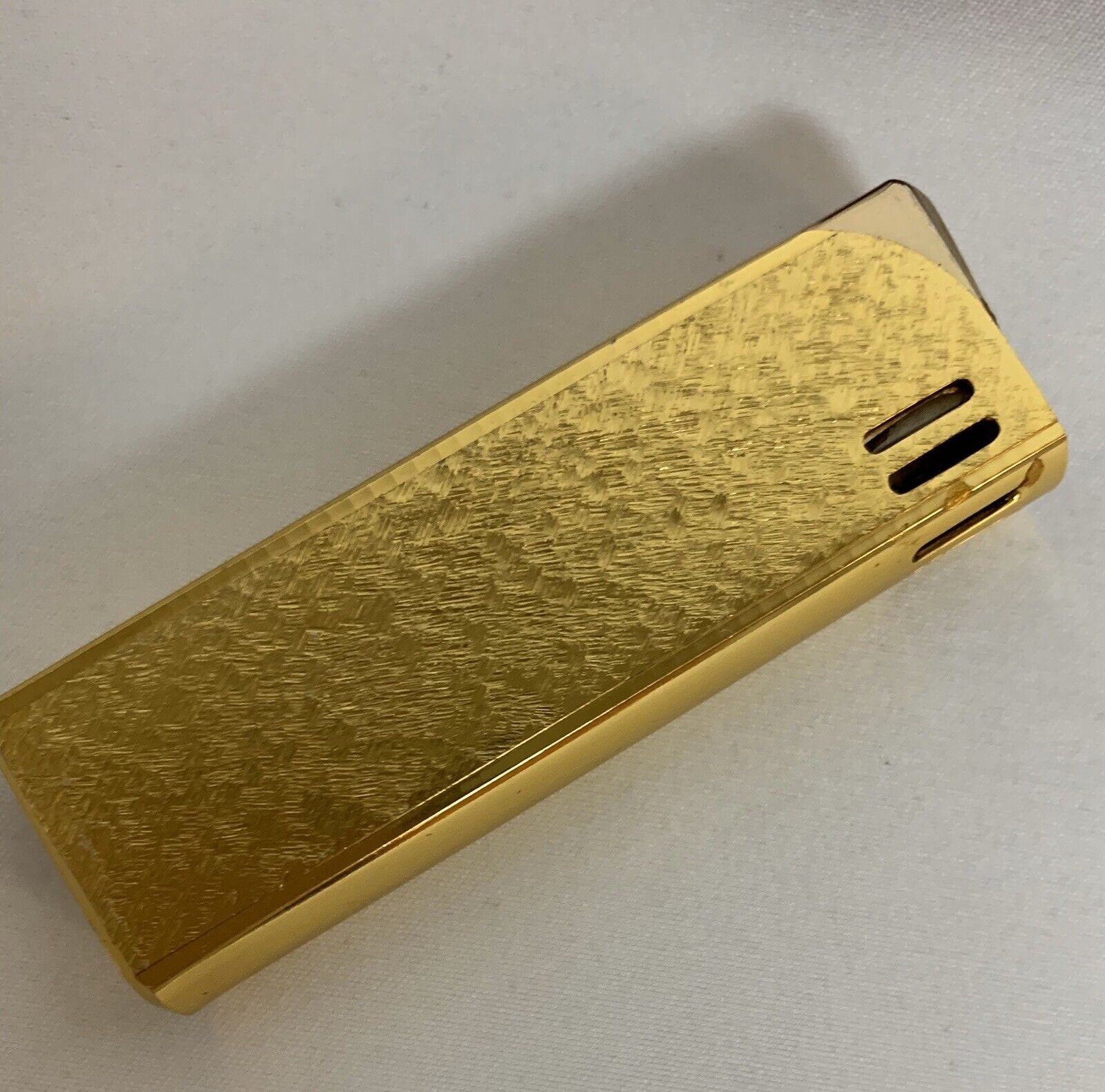 Vintage Flame Crest Gold Engraved Butane Lighter in Red - Etsy