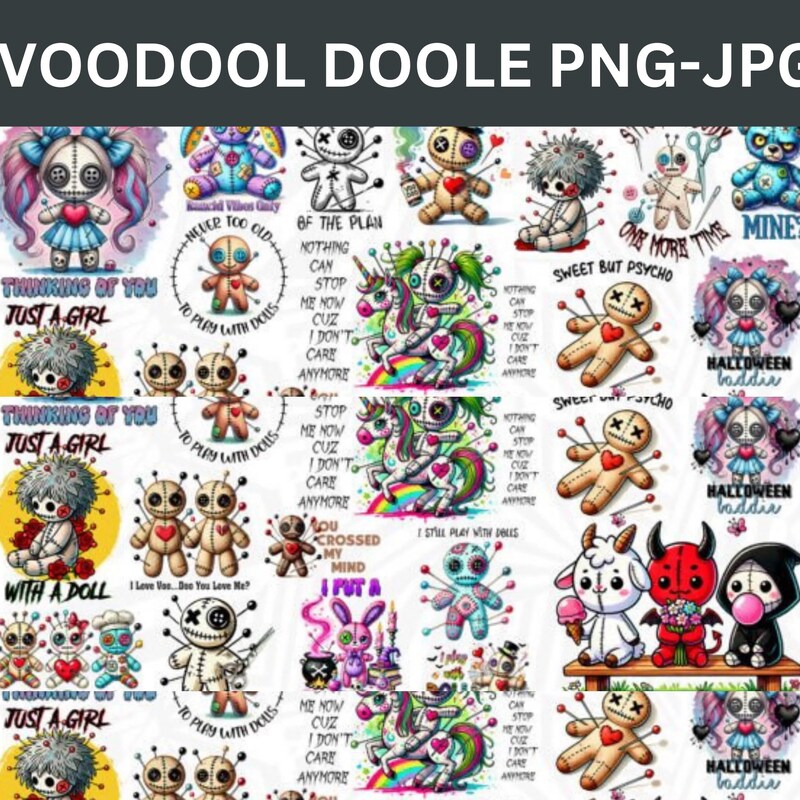 Voodoo Doll Svg - Etsy
