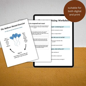 Trauma Worksheets Adult MEGA Bundle, PTSD Workbook 70 Pages, CBT for ...