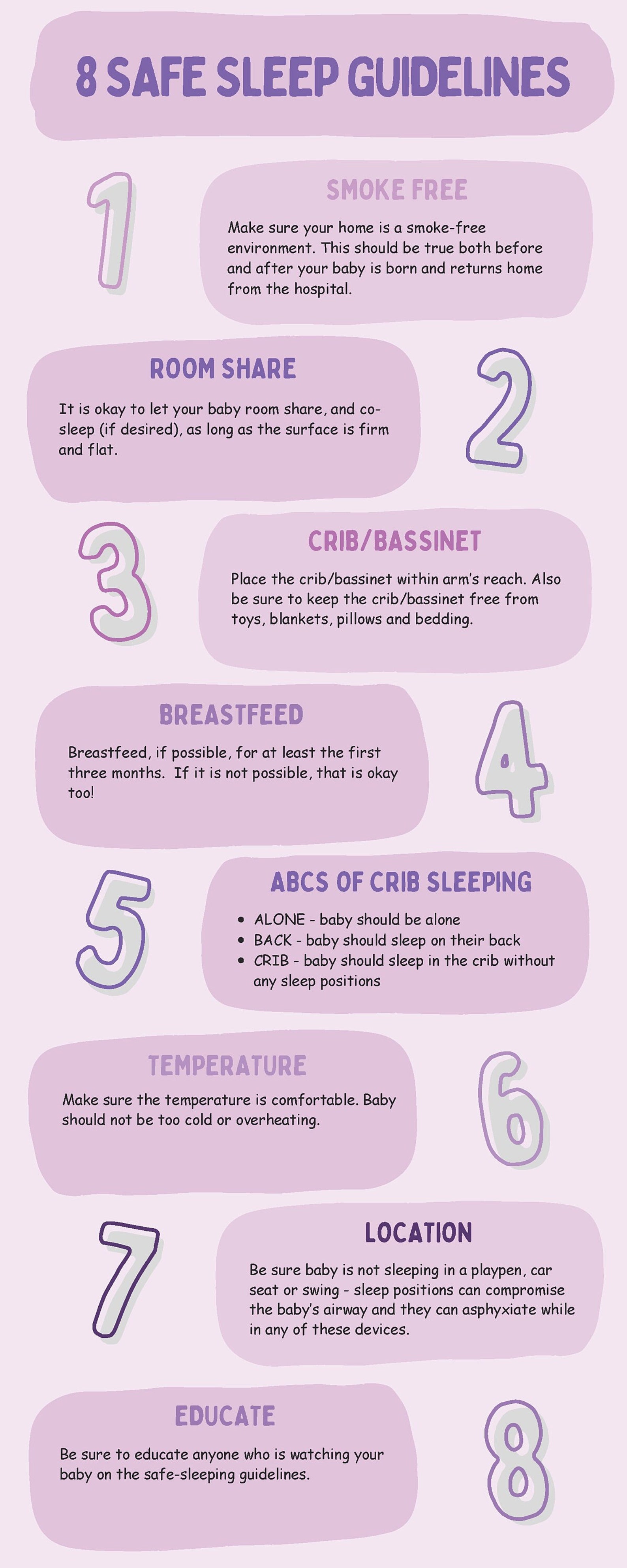 Safe Sleep Guidelines for Babies - Etsy
