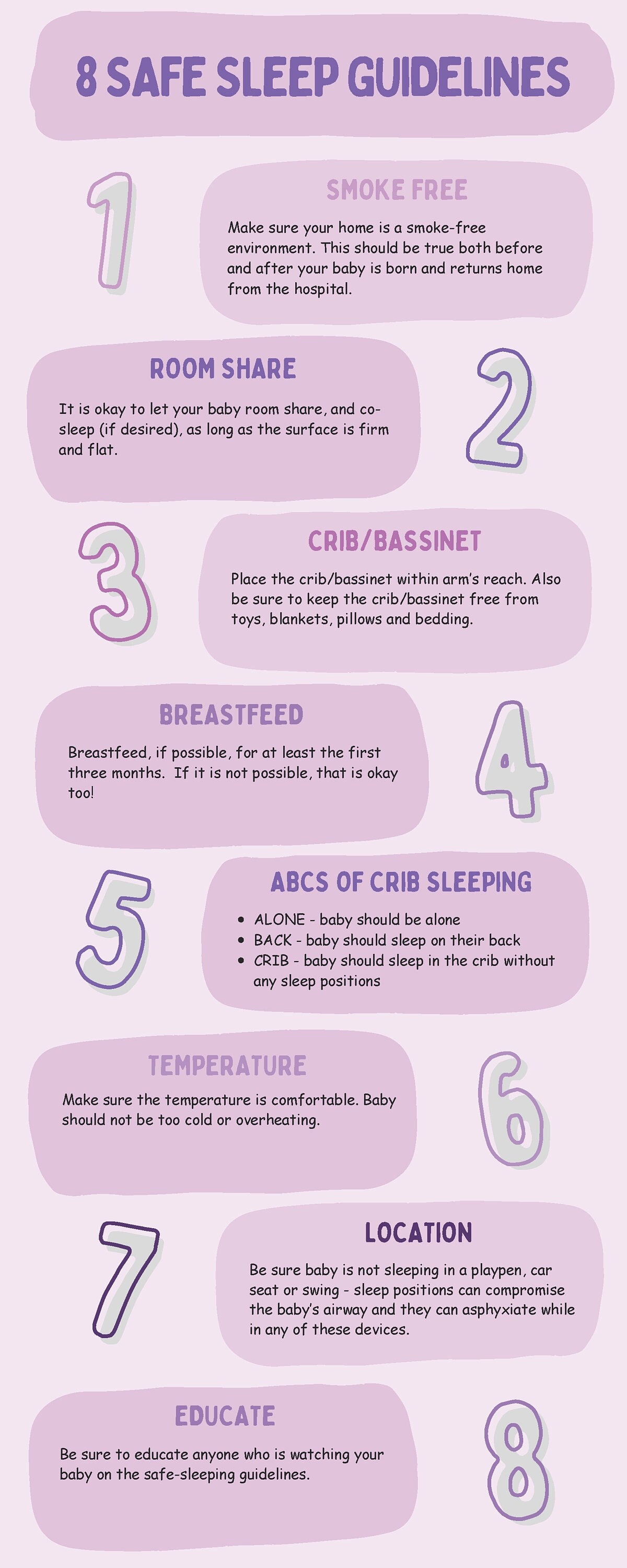 Safe Sleep Guidelines for Babies - Etsy