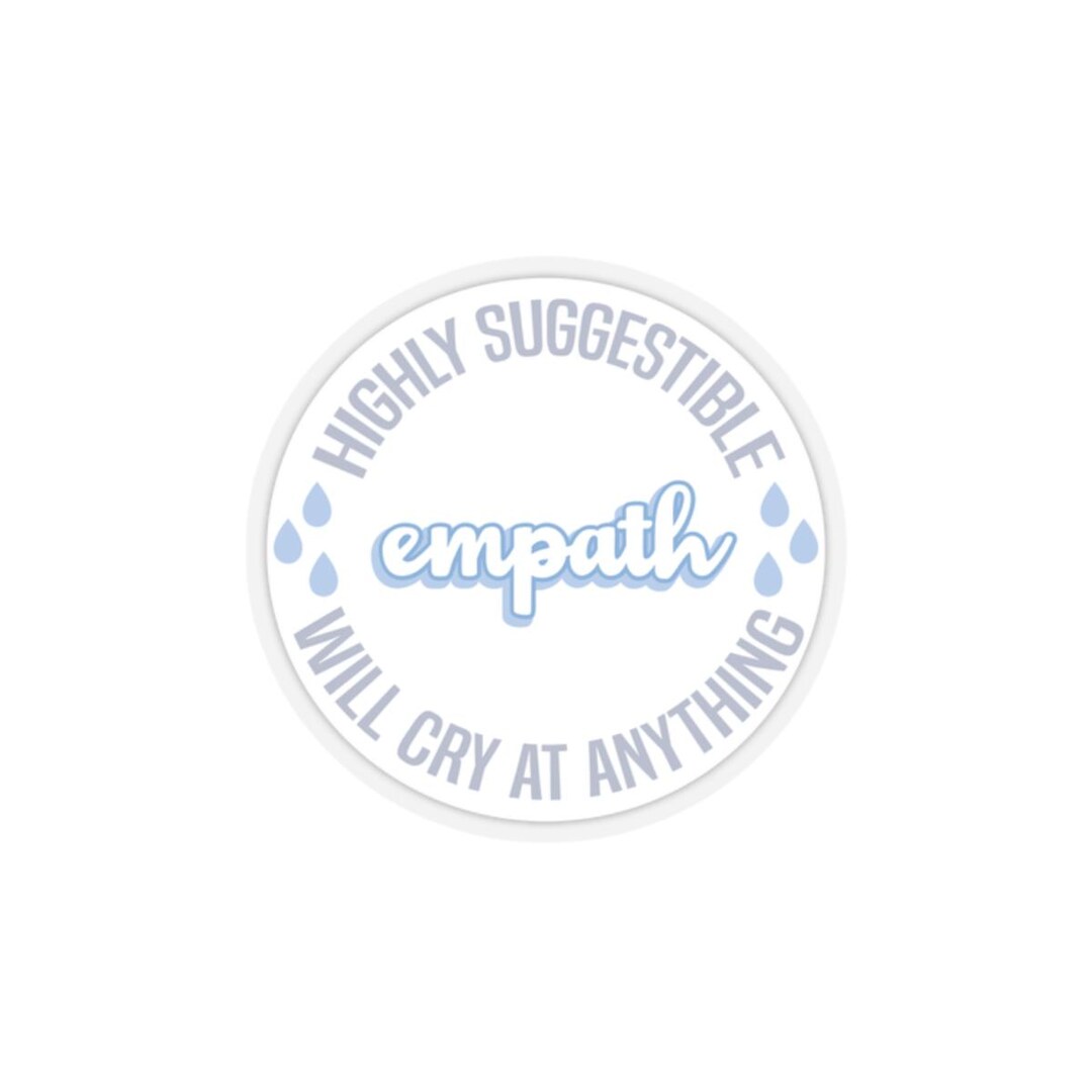 Funny Empath Sticker for Laptop, Water Bottle, Journal - Etsy