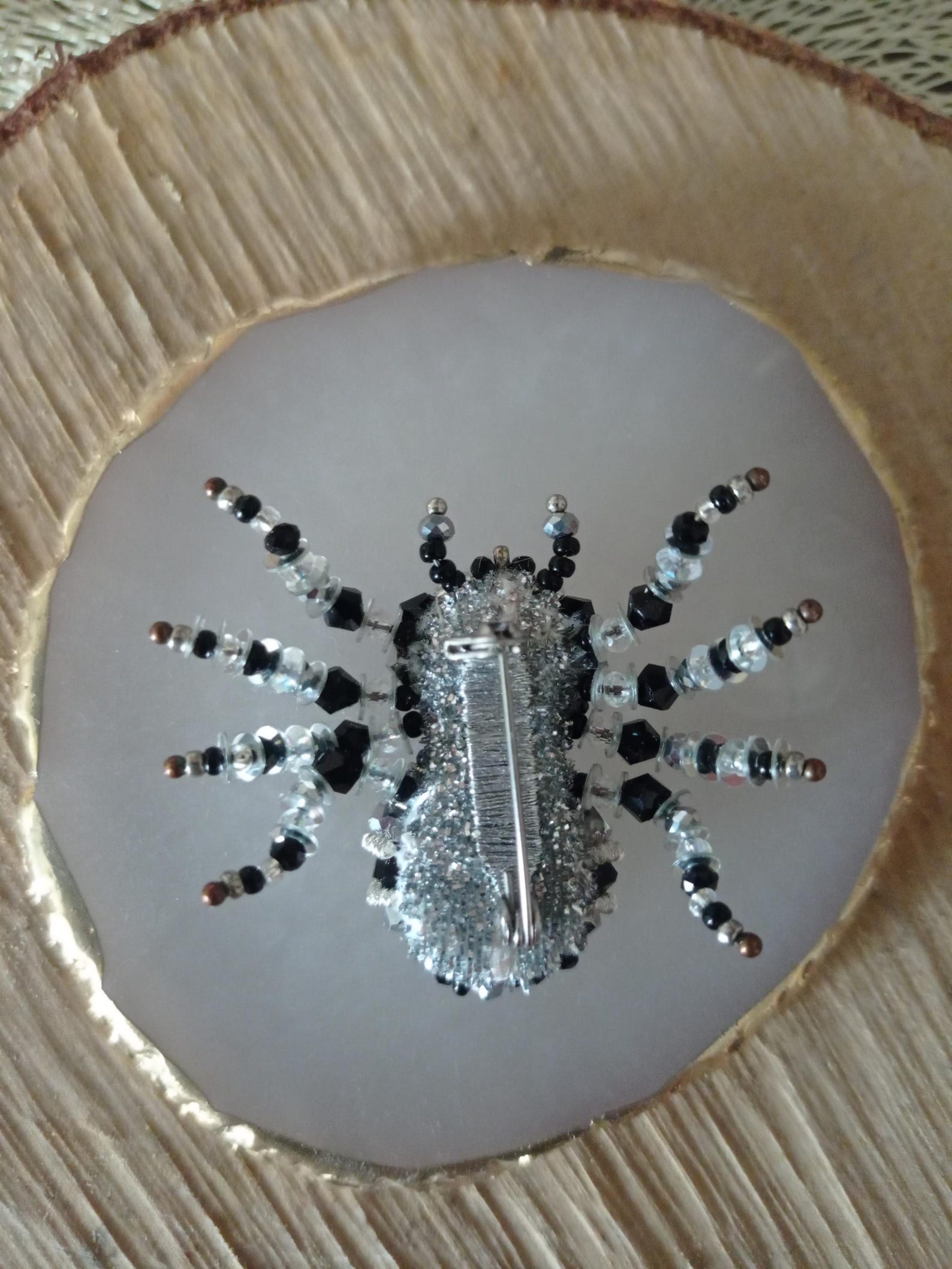 Spider Brooch Halloween Jewelry Embroidered Brooch Halloween Gift ...