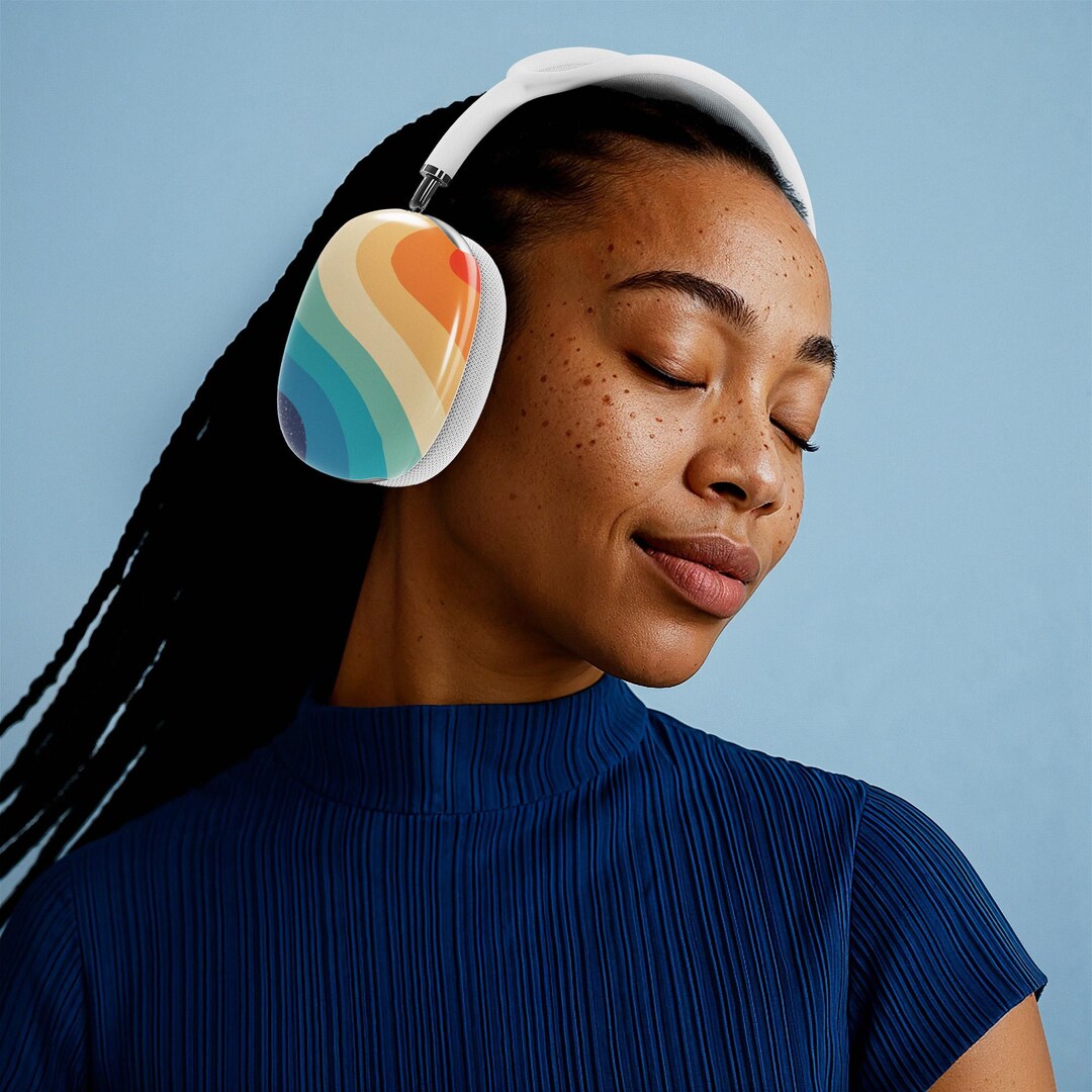 Retro Wave AirPod Max Case Color Lines Cover AirPod Max AirPod Max ...