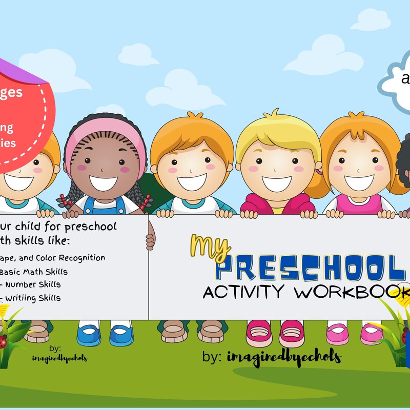 Preschool Workbook - Etsy