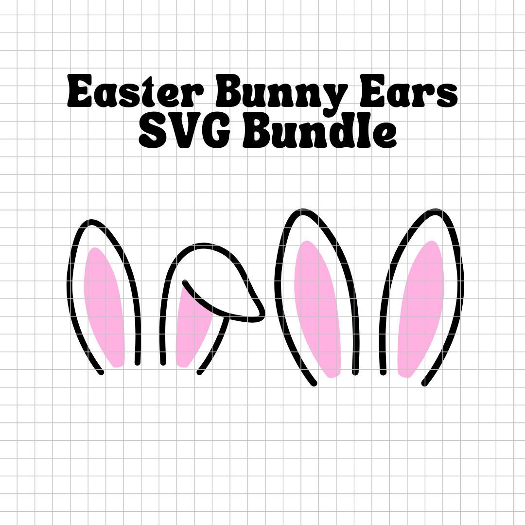 Easter Bunny Ears SVG Bundle Instant Download - Etsy