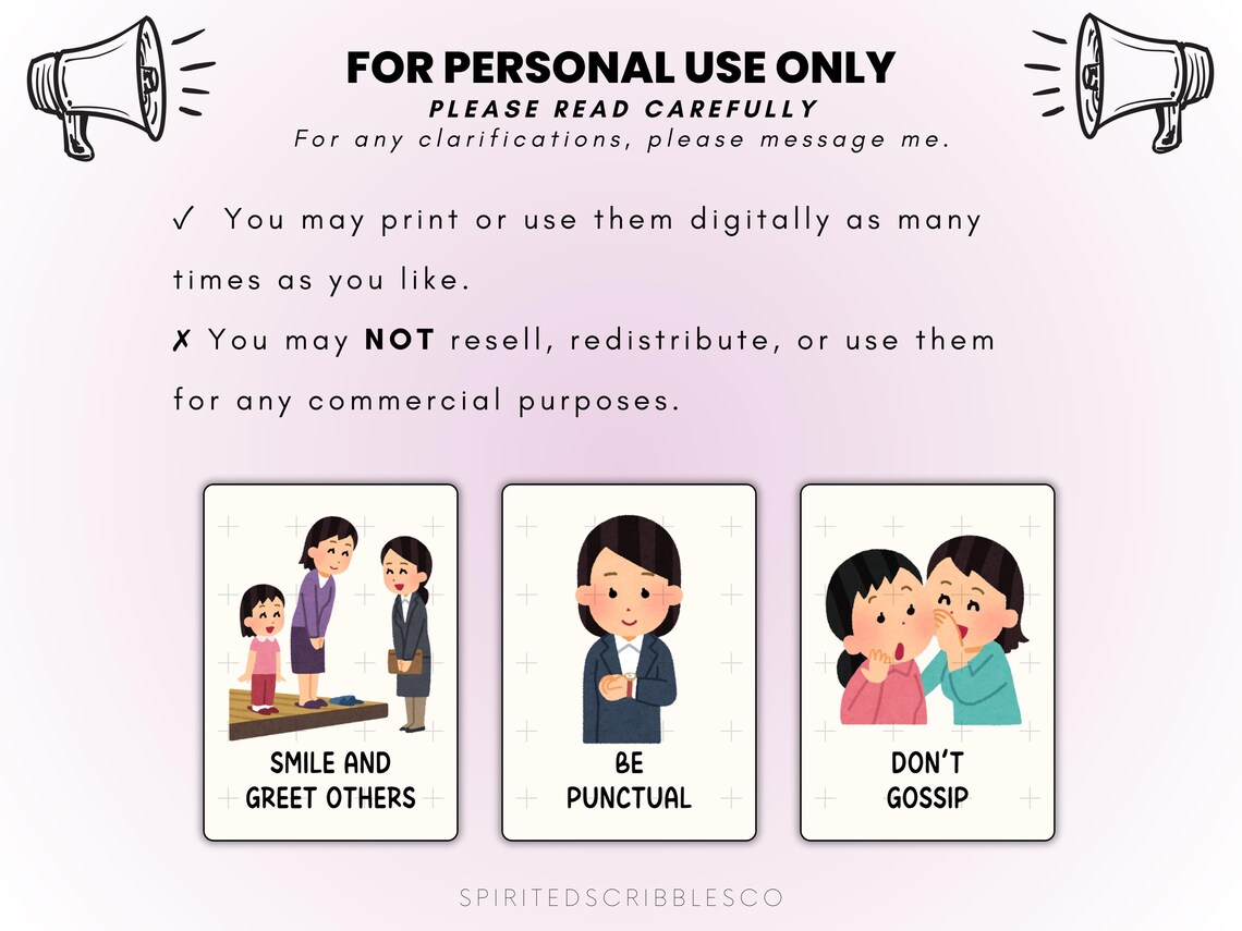 50 Good Manners Proper Etiquette Flashcards Image Behavior Greetings ...