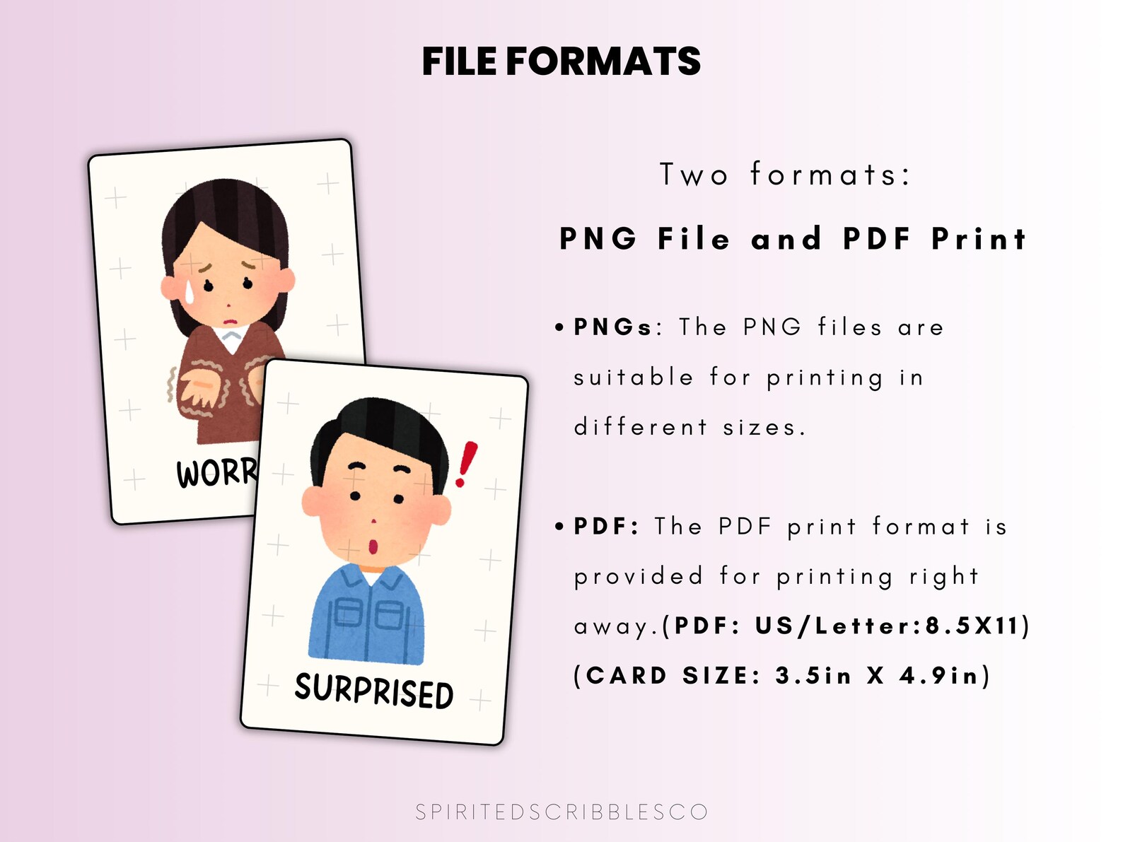 50 Emotion Flashcards Printable Emotions and Feelings Visual ...