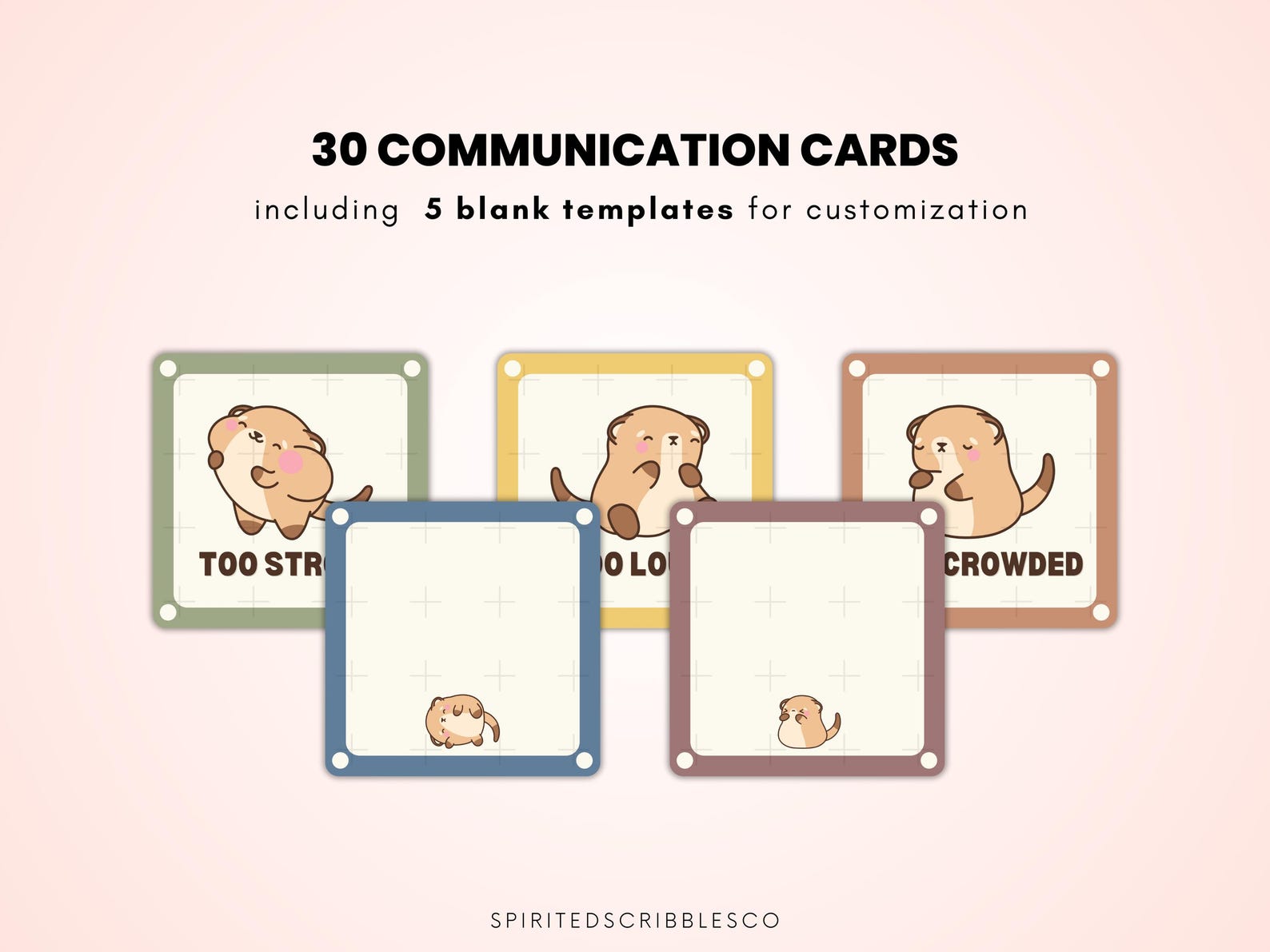 Printable Communication Cards Meerkat Sensory Overload Conversation ...