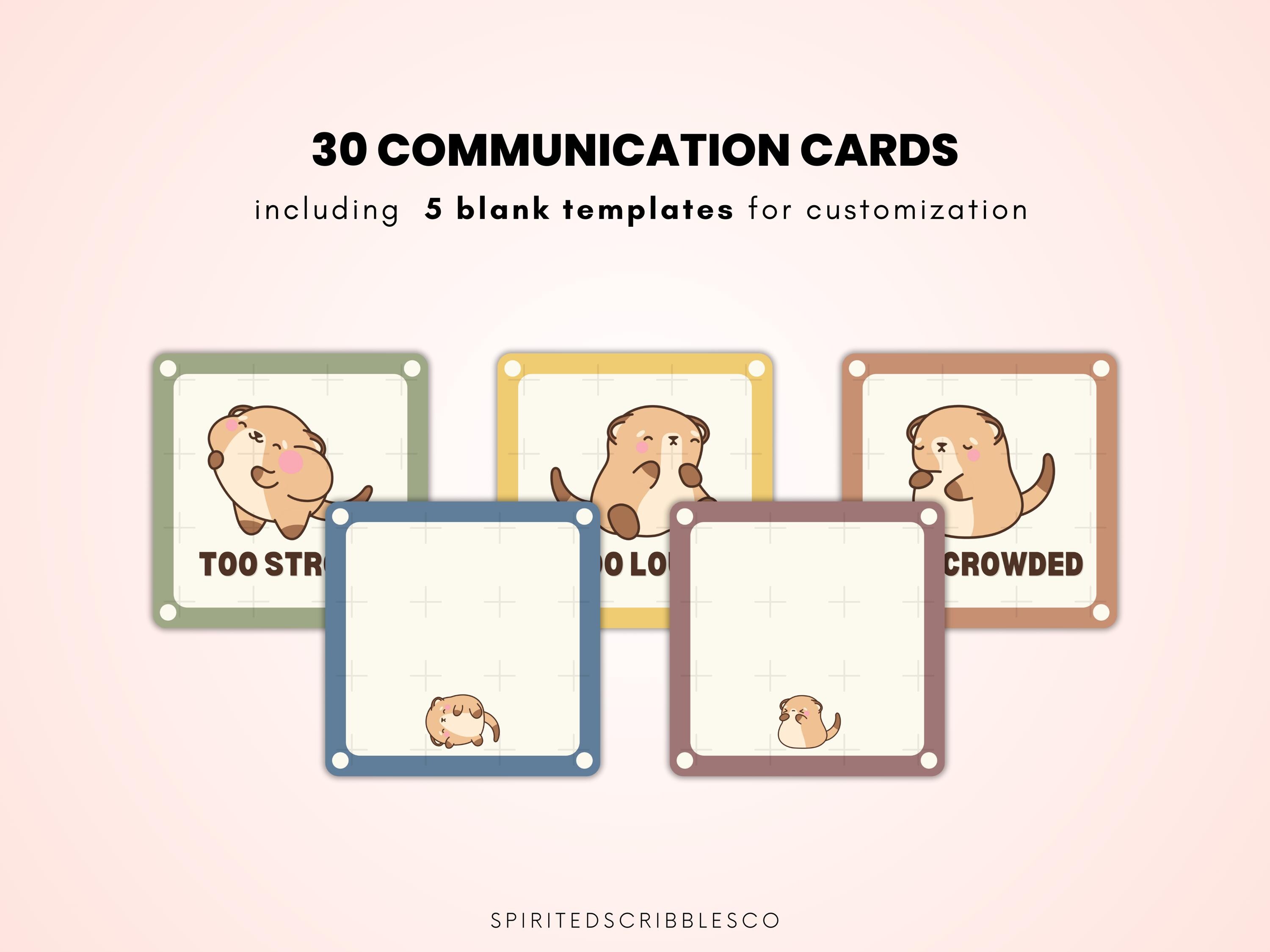Printable Communication Cards Meerkat Sensory Overload Conversation ...