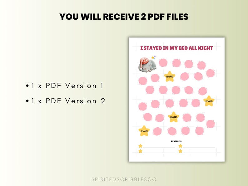 Printable Stay in Bed Reward Chart Monthly Kids Bed Time Sleeping Chart ...