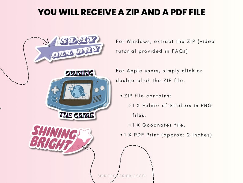 Y2K Stickers, Digital & Printable Sticker Set, 2000s Sticker, Pre ...