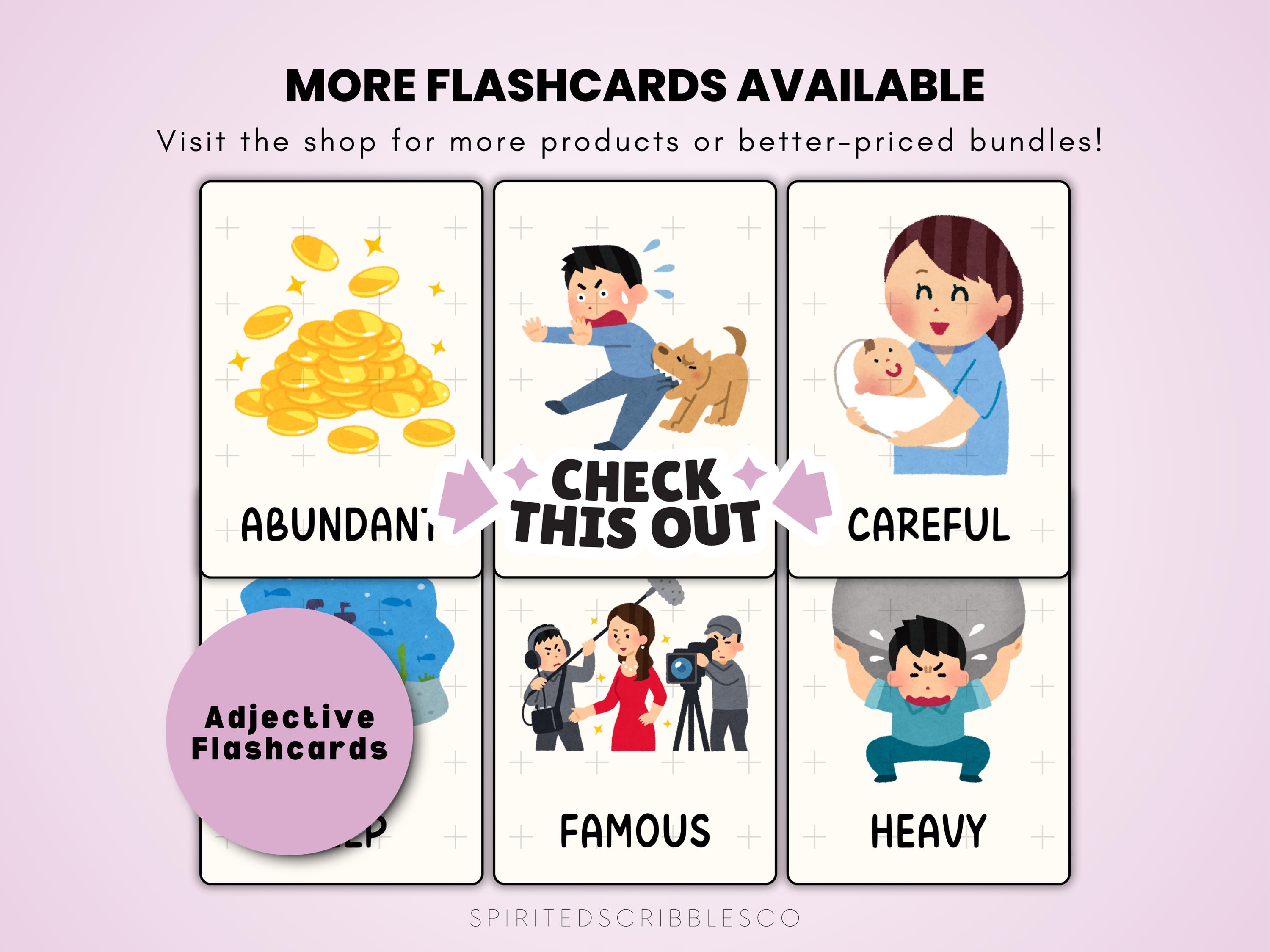 150 Food Flashcards Printable Fast Food Snacks Desserts Flash Card ...