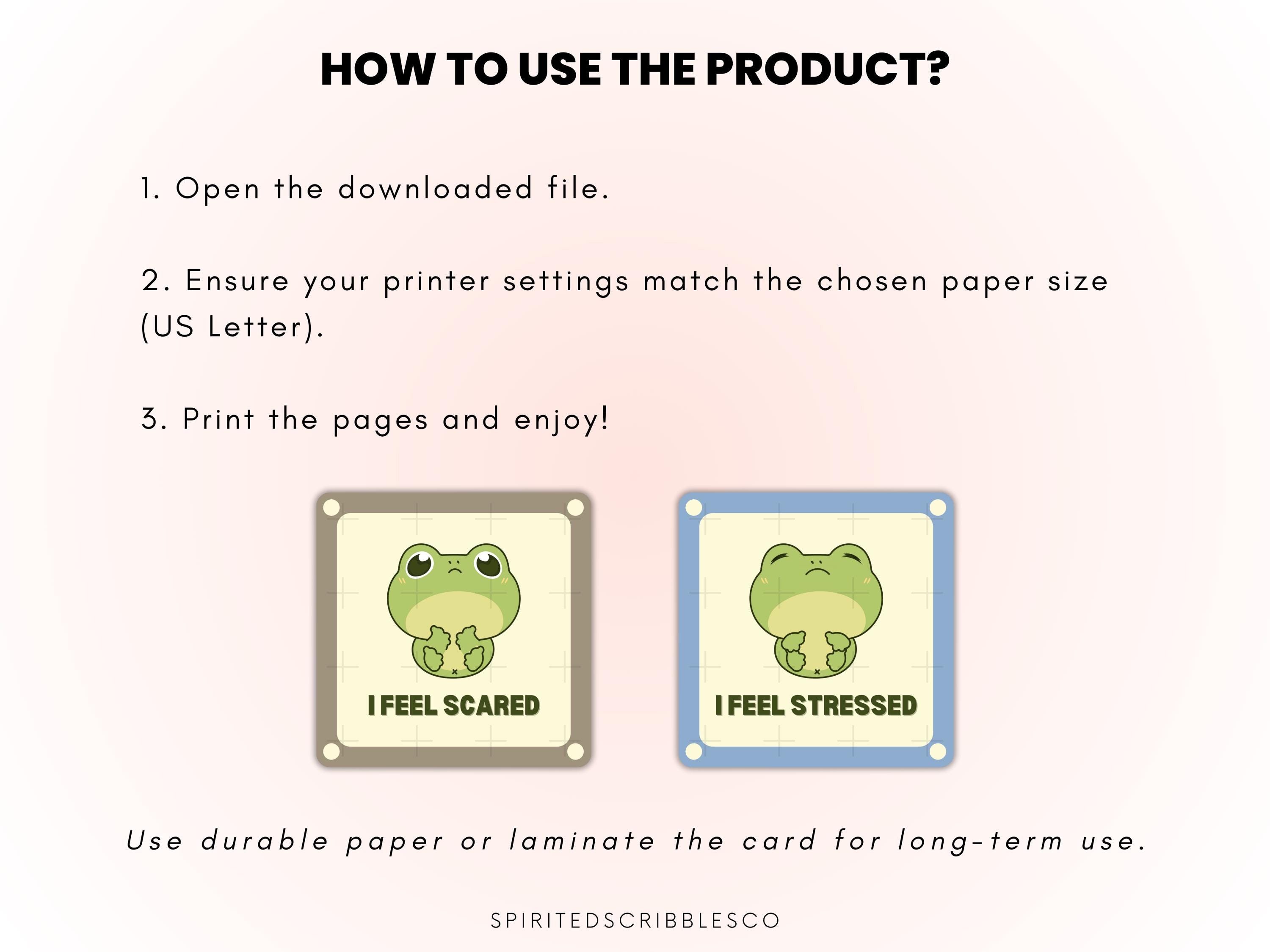 Communication Cards Printable Feelings Emotions Frog Speech Flashcard ...