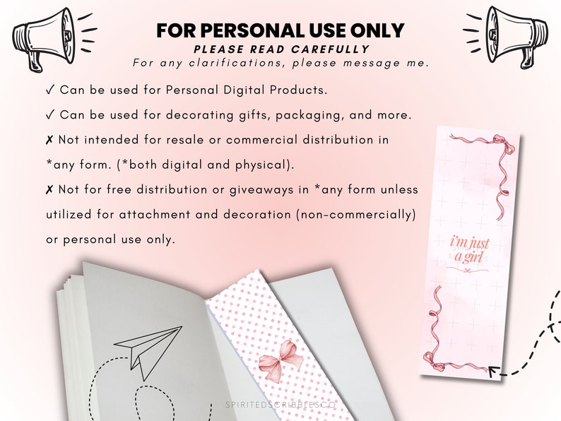 Coquette Bookmarks Pink Fancy Printable Bookmark Set Aesthetic Bow ...