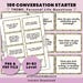 100 English Conversation Starter Flashcards ESL Intermediate Question ...