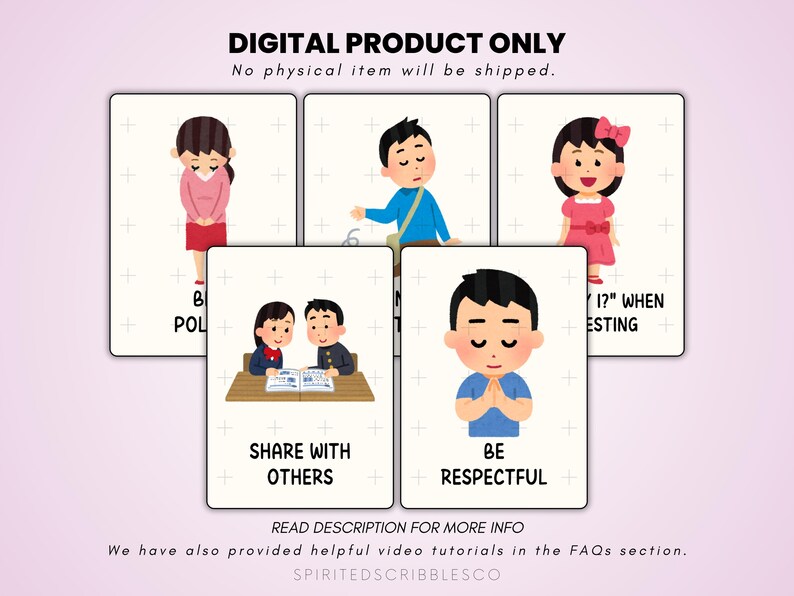 50 Good Manners Proper Etiquette Flashcards Image Behavior Greetings ...