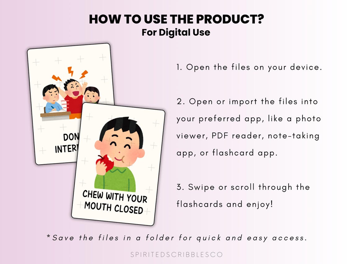 50 Good Manners Proper Etiquette Flashcards Image Behavior Greetings ...