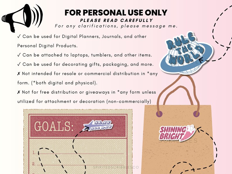 Y2K Stickers Digital & Printable Sticker Set 2000s Sticker, Pre-cropped ...