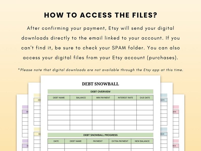 Debt Snowball Tracker Printable Snowball Debt Method Worksheet Chart ...