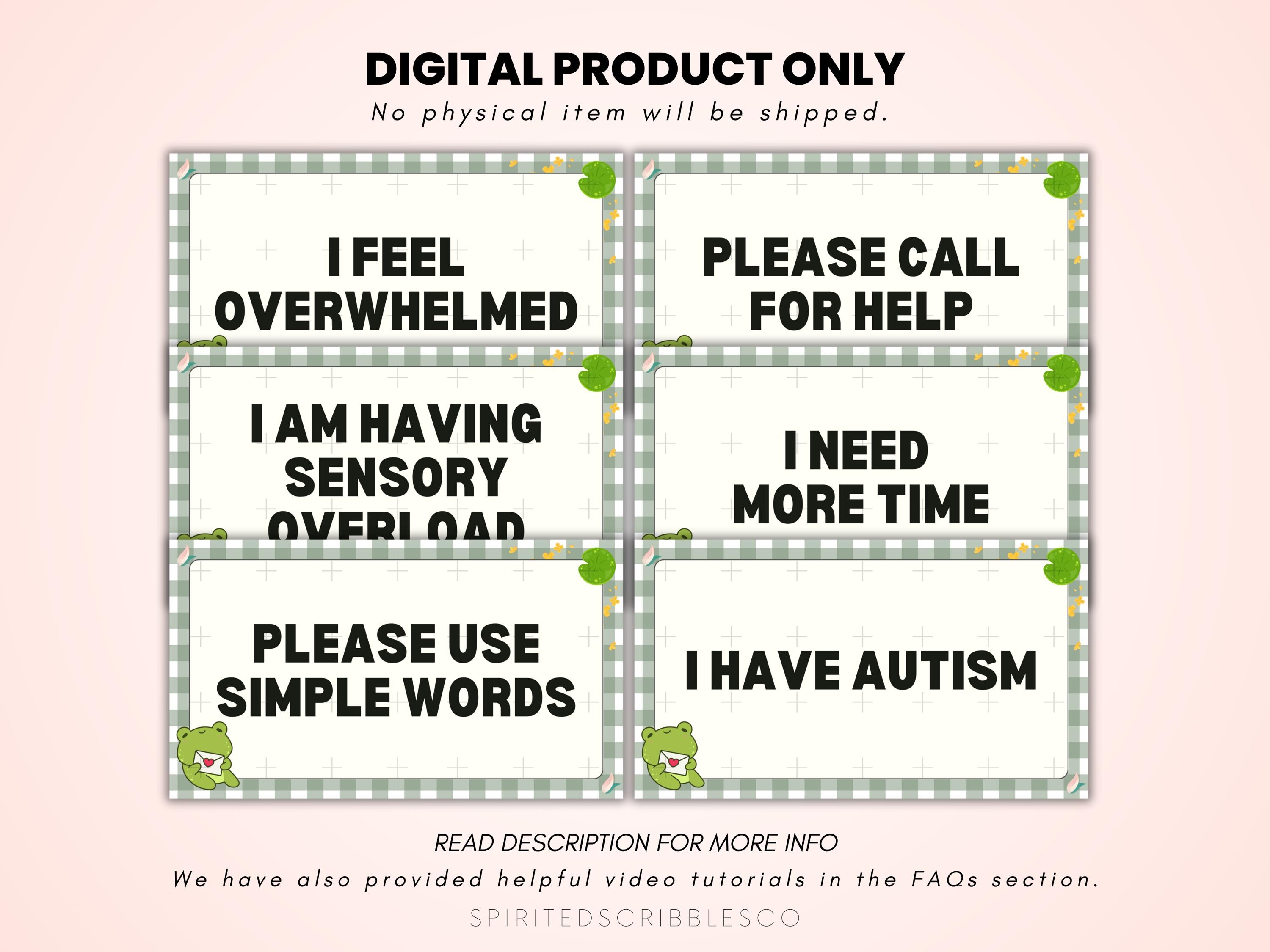 Autism Communication Cards Printable Frog Speech Conversation Visual ...