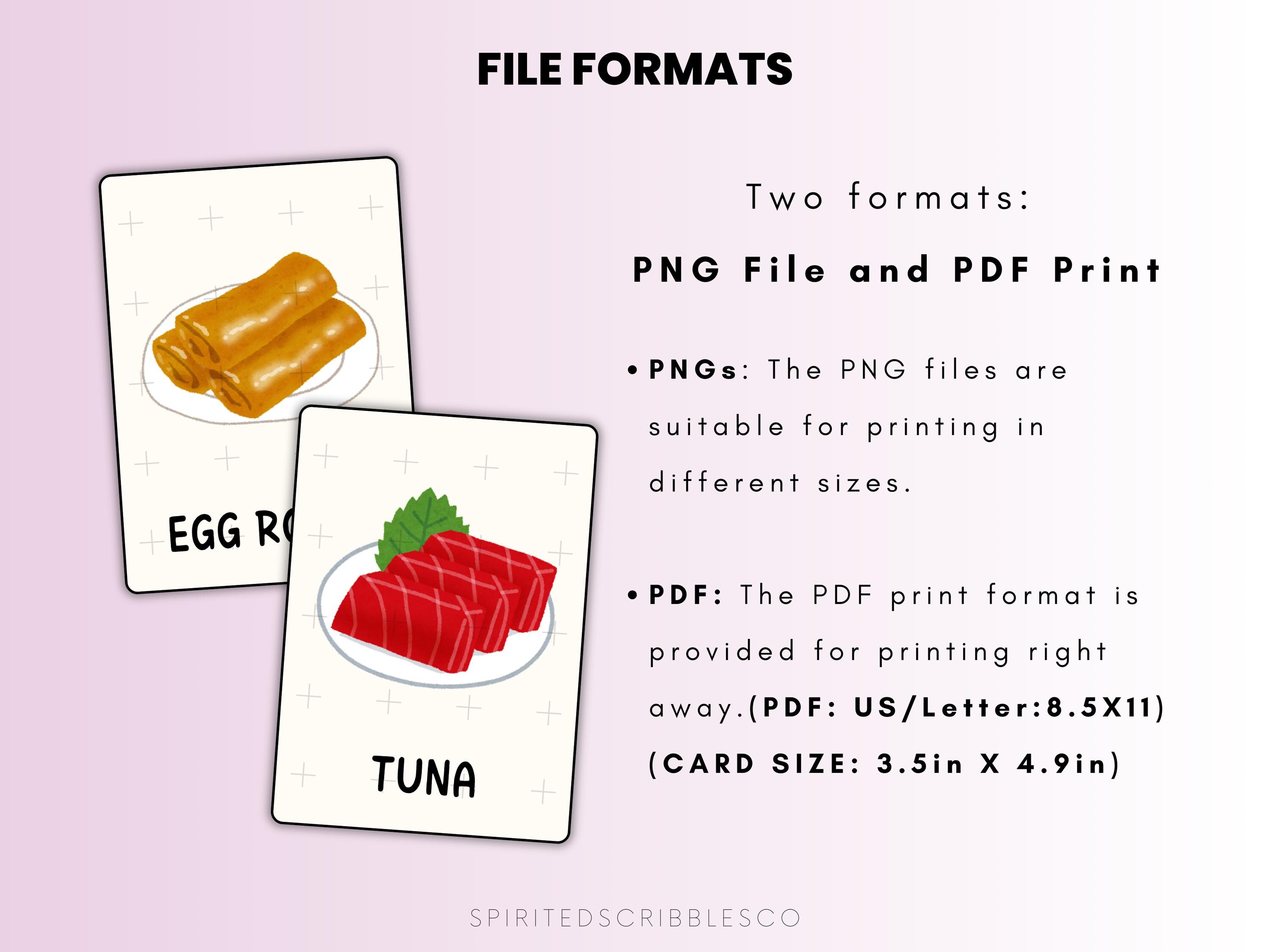 145 Food Flashcards Printable Meals Dishes Fast Food Flash Card Visual ...