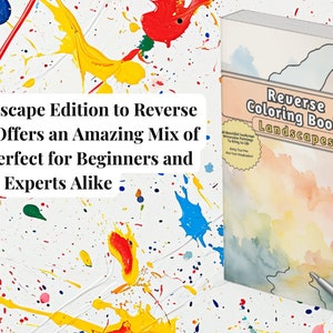 Beginner Reverse Coloring Pages Landscapes Printable Backwards Coloring ...