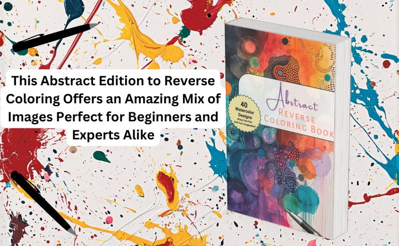 Beginner Reverse Abstract Coloring Pages Printable Backwards Coloring ...