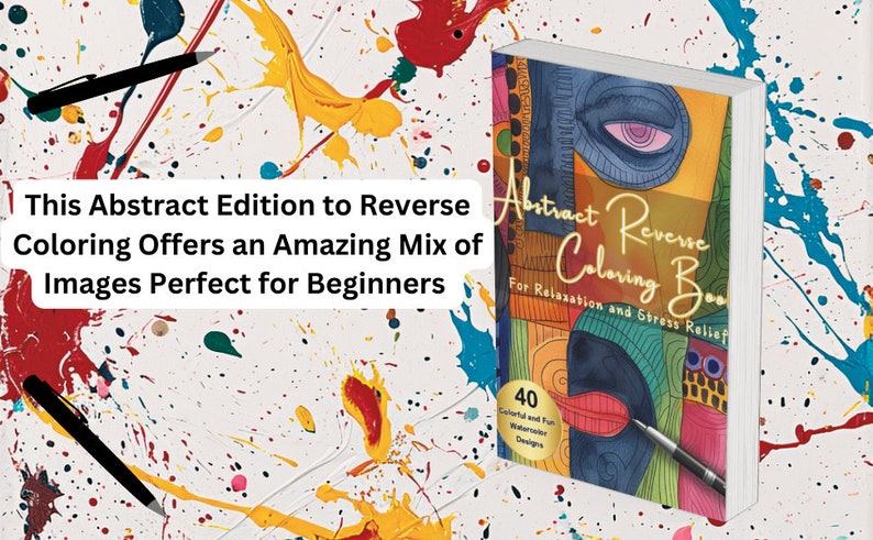 Beginner Reverse Abstract Coloring Pages for Relaxation and Stress ...