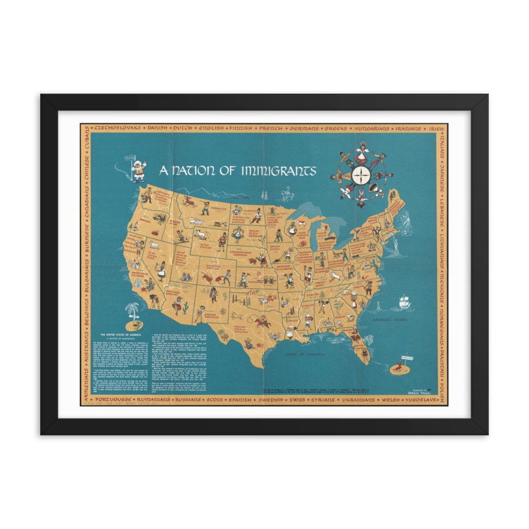 Nation of Immigrants Poster - Etsy
