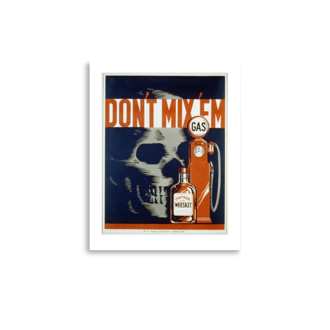 Vintage Anti-drinking and Driving Poster - Etsy