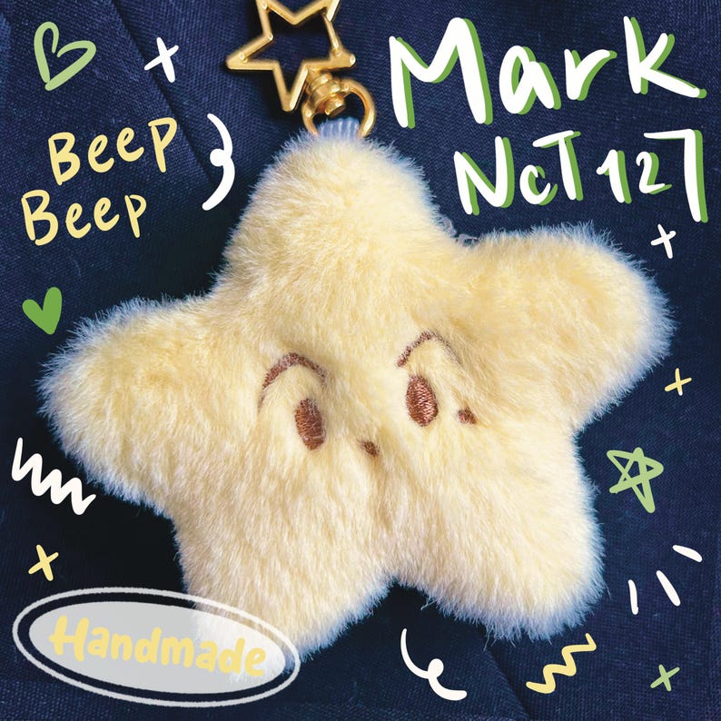 Handmade NCT 127 Starfish Plushie: KPOP Beep Beep Toy Keychain - Etsy