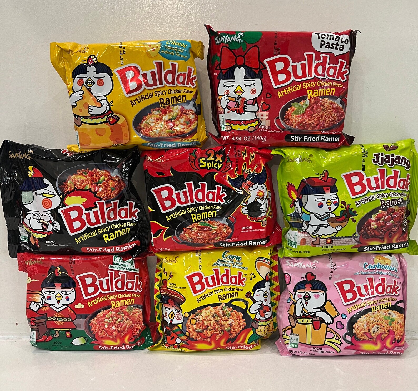 Buldak Stir Fried Spicy Ramen Individual Package - Etsy Canada