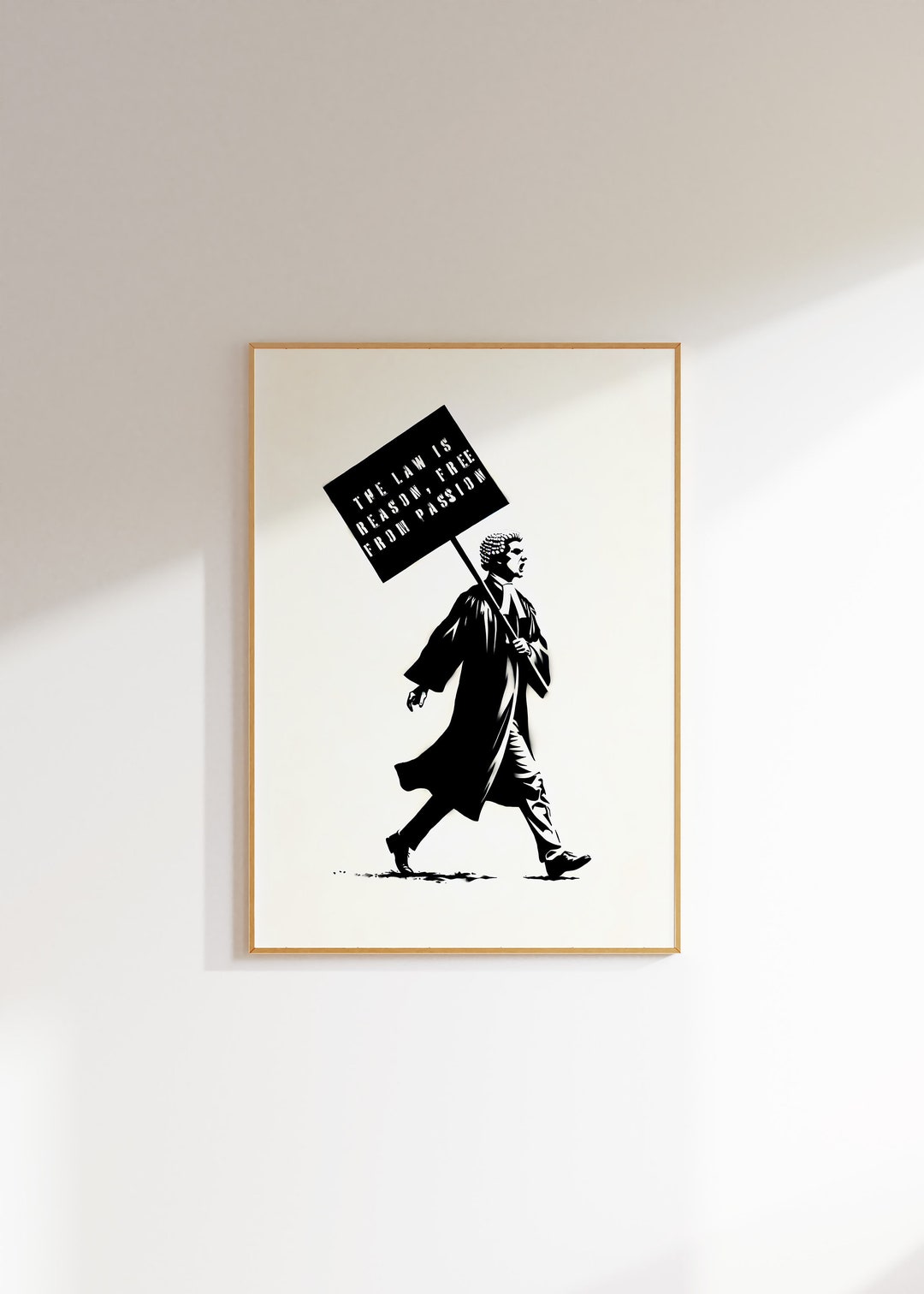 Lawyer Protest Art Print | Legal Activism Poster | Inspirational ...