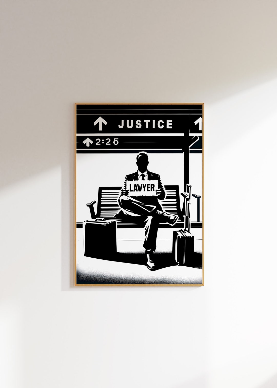 Lawyer in Waiting Print | Legal Profession Art | Attorney Waiting ...