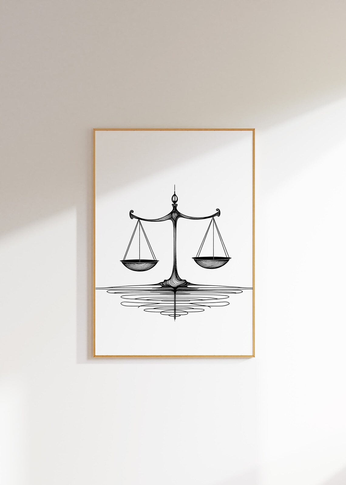 Elegant Scales of Justice Art | Law Office Decor Print | Balanced ...