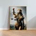Impressionist Neanderthal Justice Art - Prehistoric Goddess of Law ...