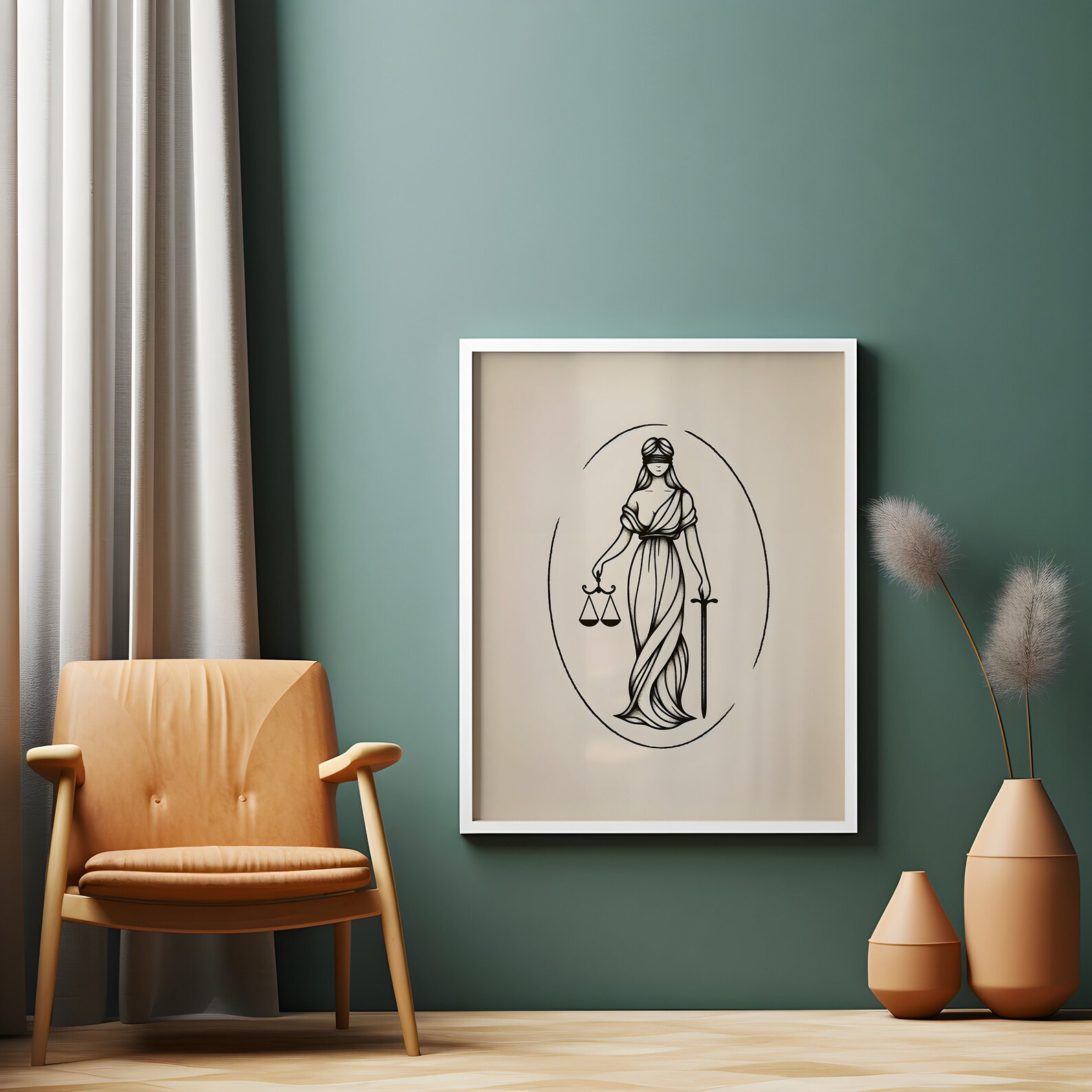 Minimalist Attorney Wall Decor, Judge Advocate Art, Law School ...