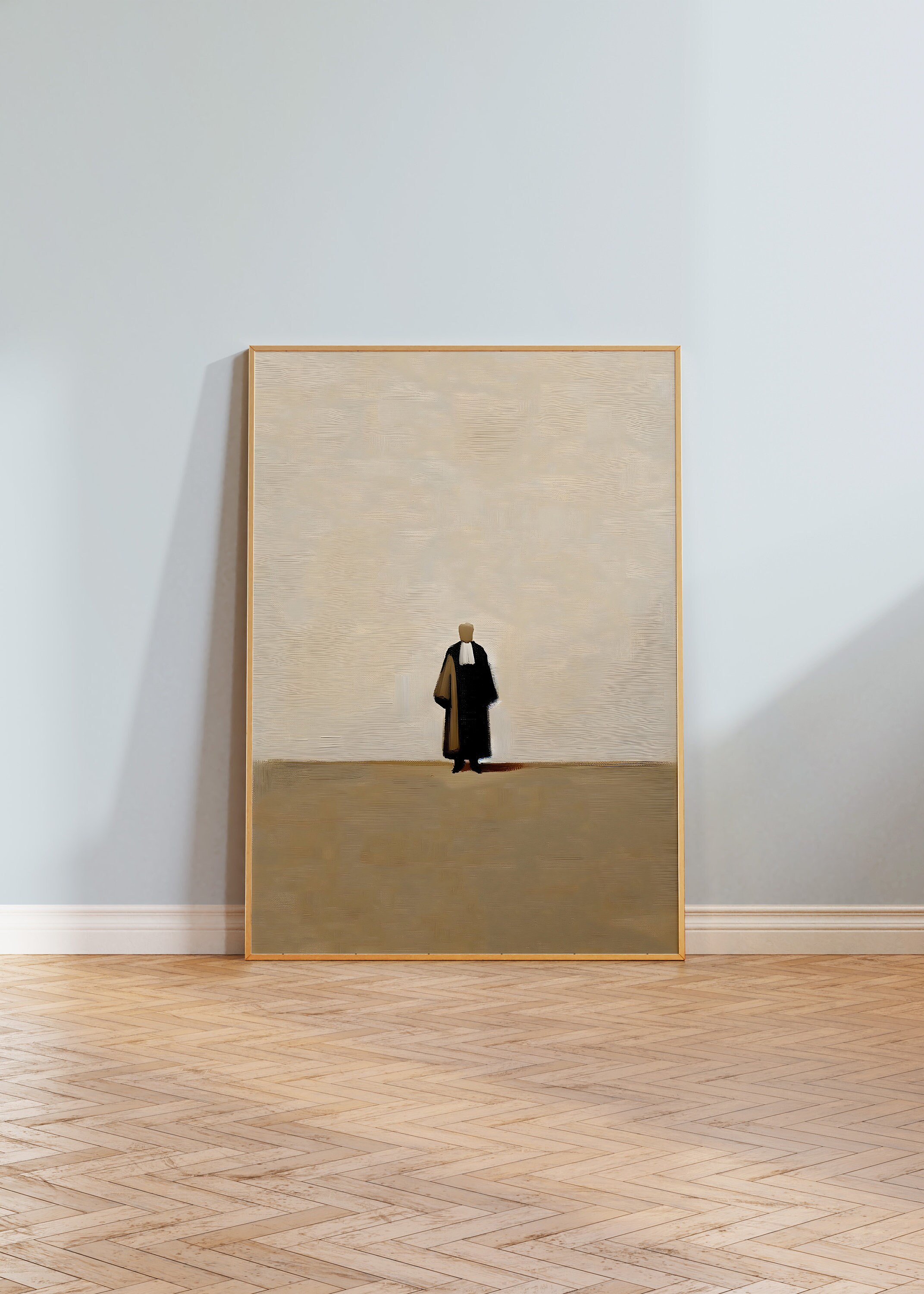 Legal Figure Art Print, Minimalist Attorney Wall Art, Vintage Judge ...