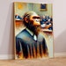 Impressionist Lawyer Neanderthal Art - Courtroom Drama Canvas Print ...