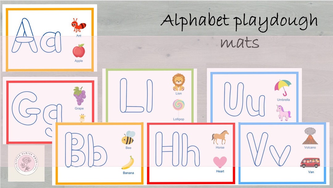 Preschool Printables Alphabet Play Doh Dough Mats Printable Toddler ...