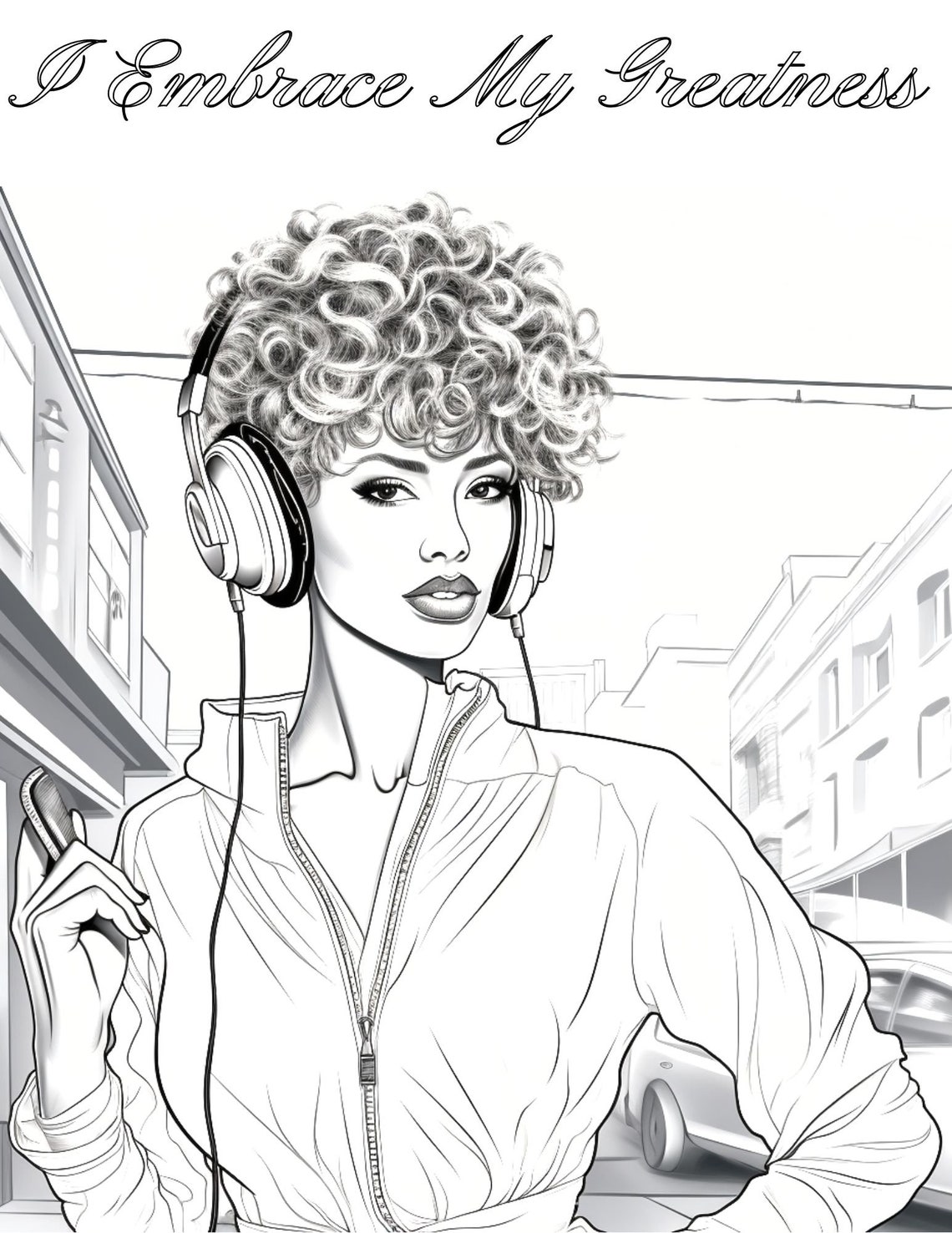 Affirmation Beauty Coloring Pages. - Etsy