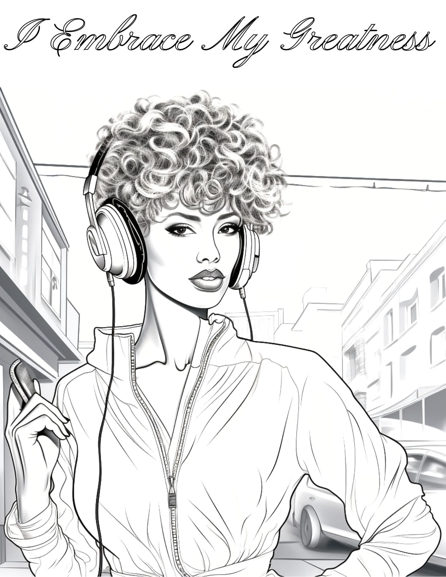 Affirmation Beauty Coloring Pages. - Etsy