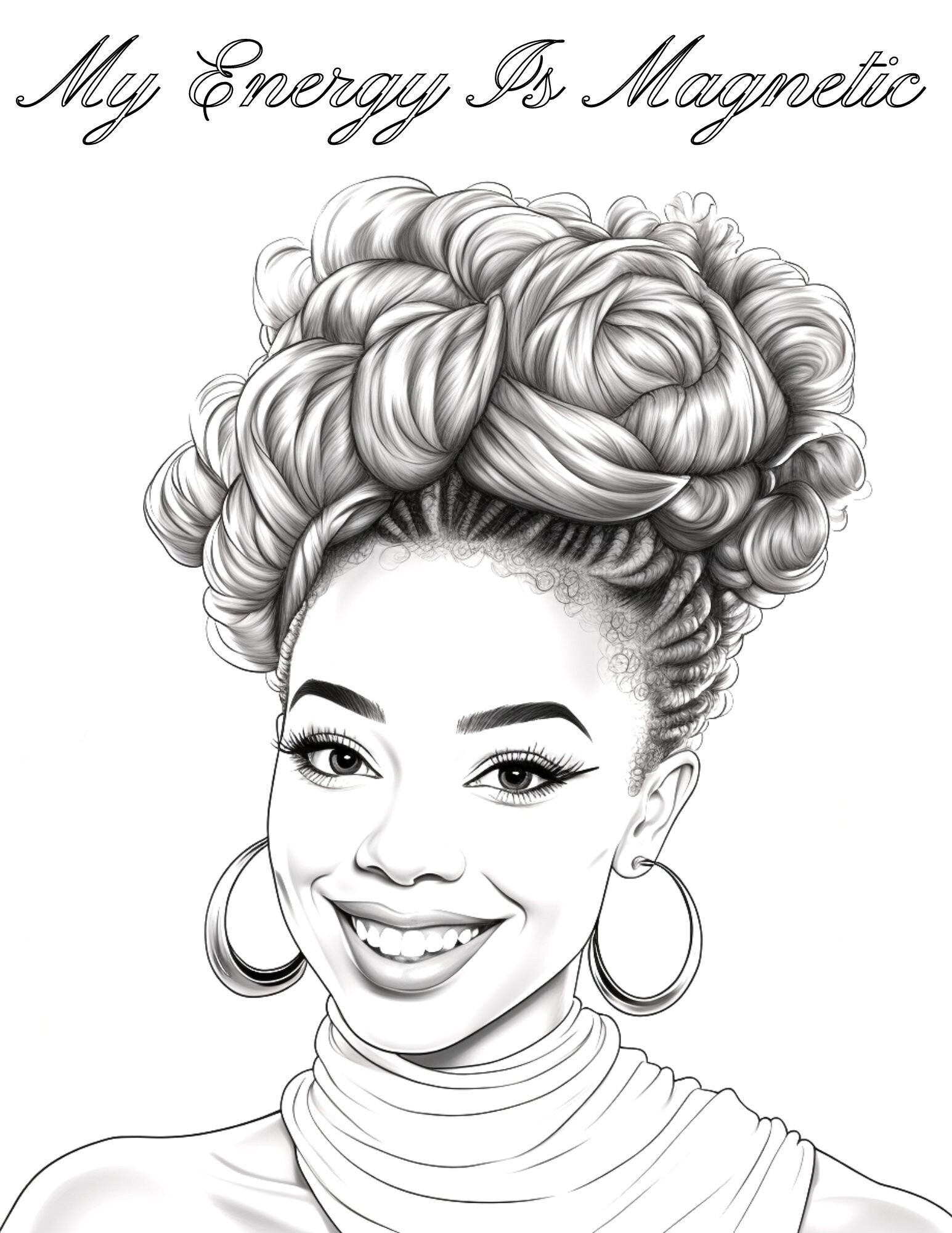 10 Affirmation Beauty Coloring Pages - Etsy