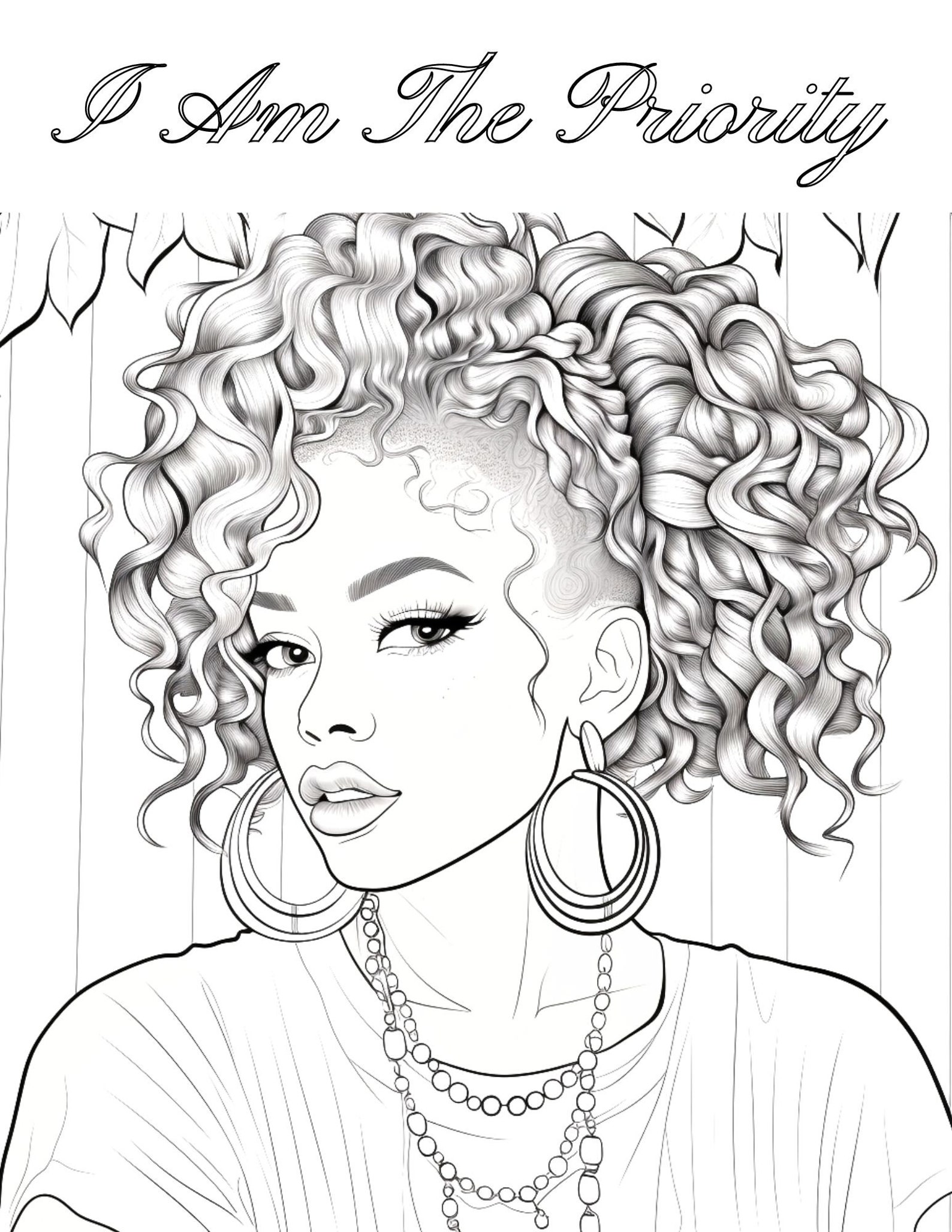Affirmation Beauty Coloring Pages. - Etsy