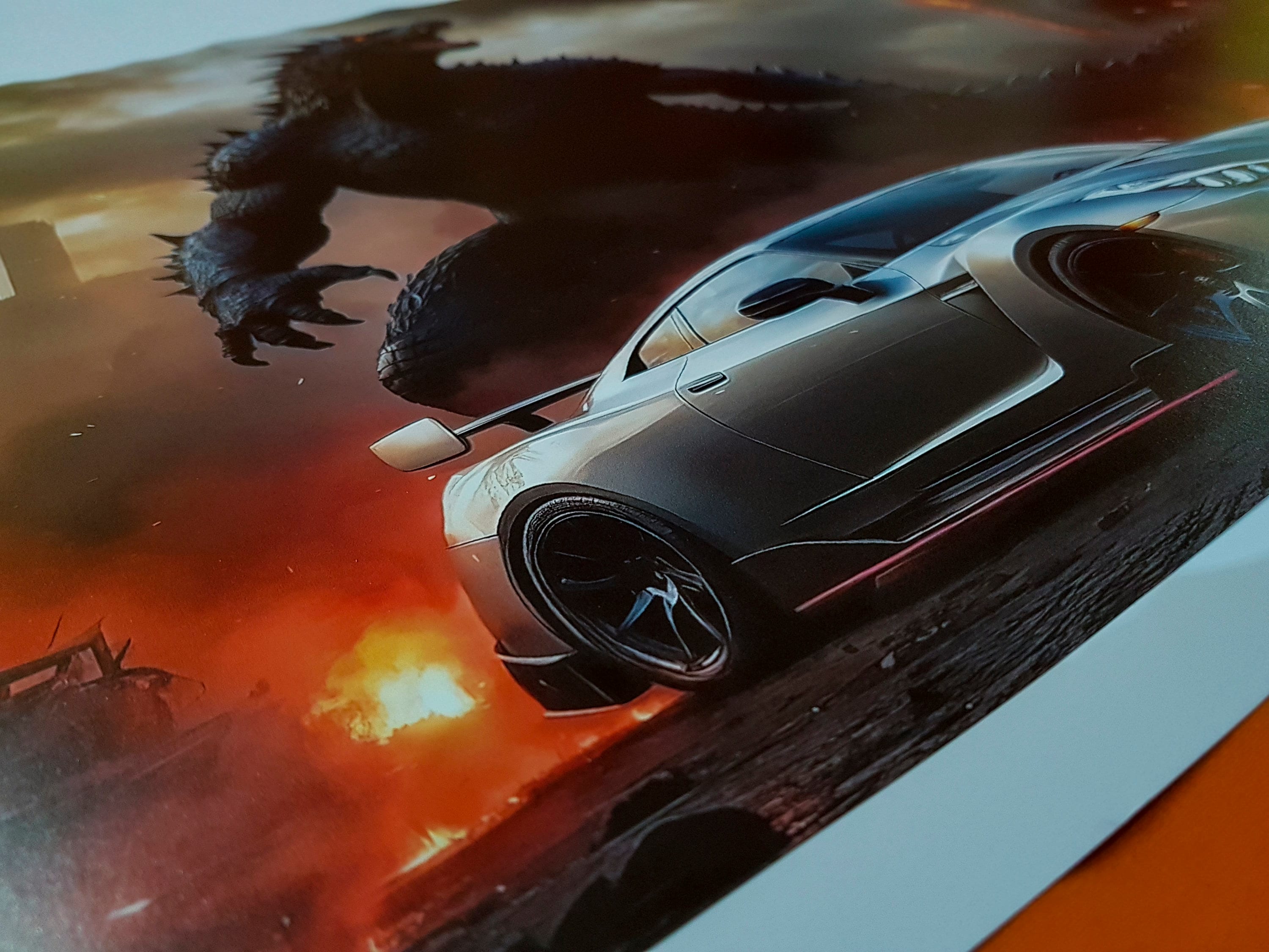Nissan GTR X Godzilla - Printable Wall Art - Fantasy Artwork ...