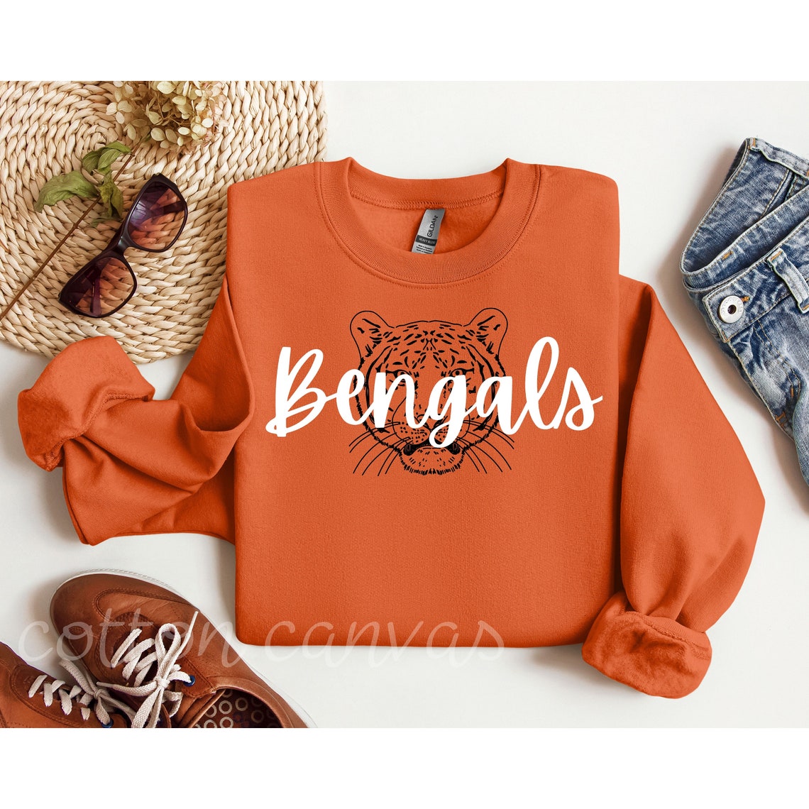 Cincinnati Bengals Crewneck Sweatshirt - Etsy