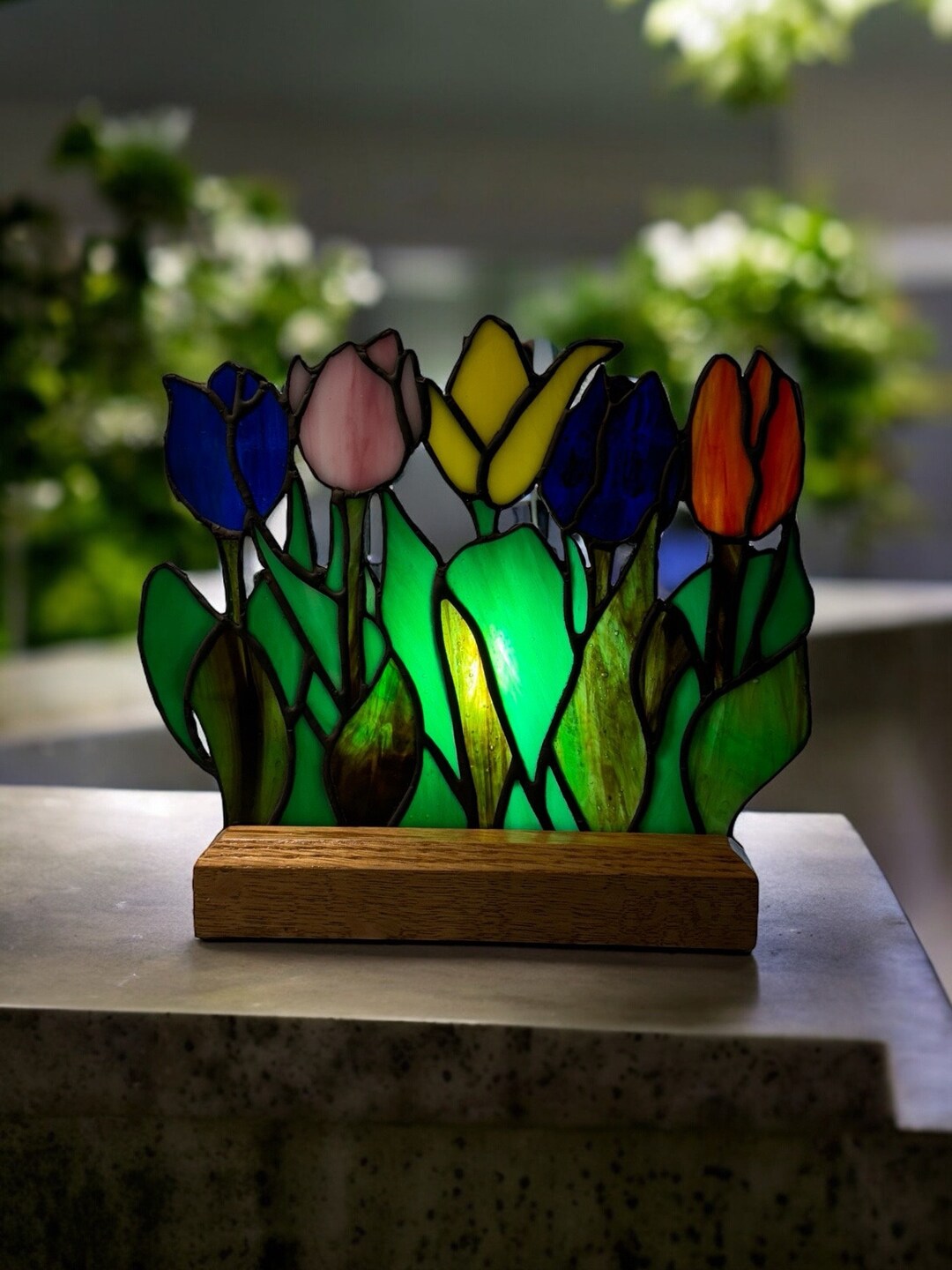 Tulip Fan Lamp - Etsy